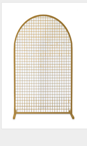 MODERN GOLD MESH ARCH | FIG TREE LANE EVENT HIRE